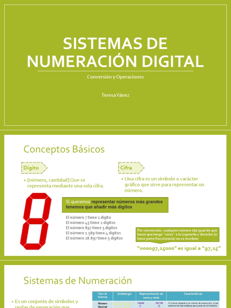 Sistemas de Numeración Digítales | Descargar gratis PDF | Decimal ...