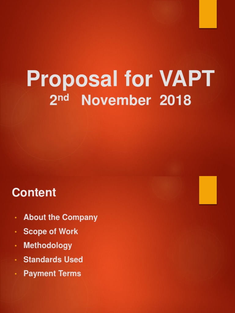 VAPT Proposal | PDF | Vulnerability (Computing) | Penetration Test VAPT Proposal | PDF | Vulnerability (Computing) | Penetration Test