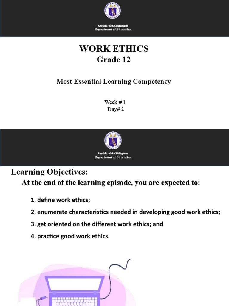 Work Ethics: Grade 12 | PDF