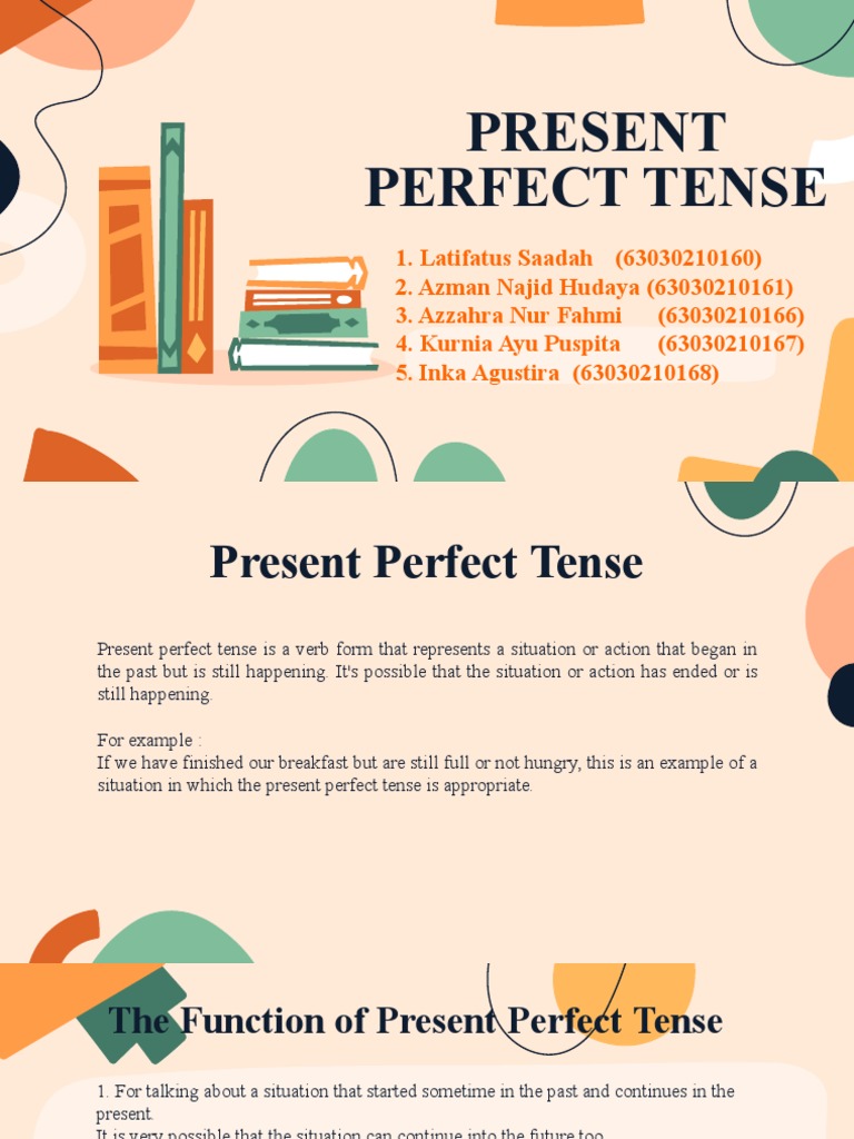 Understanding the Functions and Formulas of the Present Perfect Tense | PDF