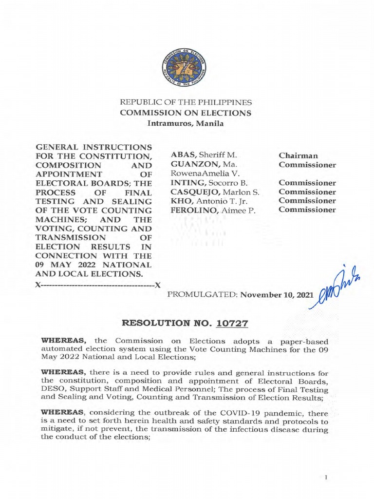 Election General Instruction | PDF