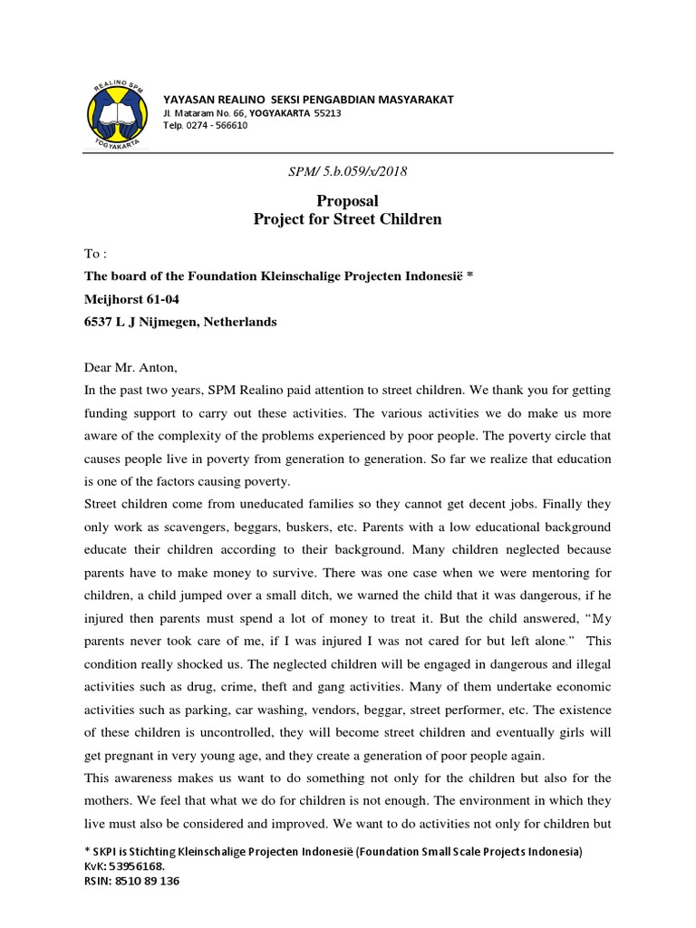 Empowering Street Children & Mothers | PDF | Poverty | Poverty ...