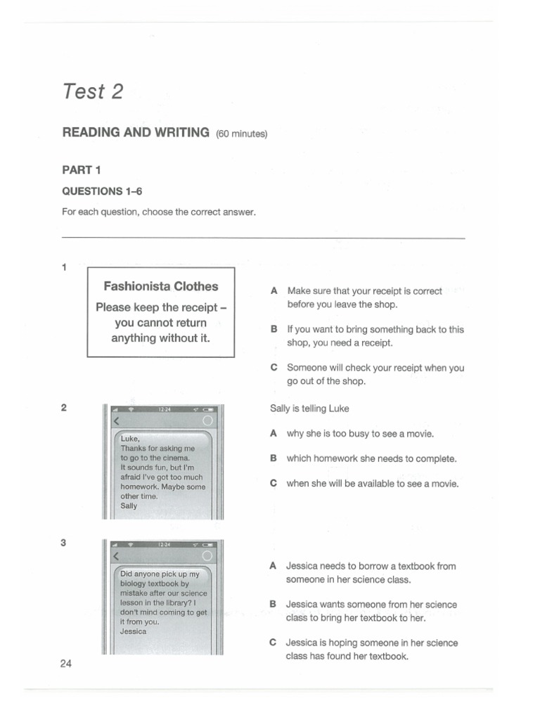 Key Test 2 Reading | PDF