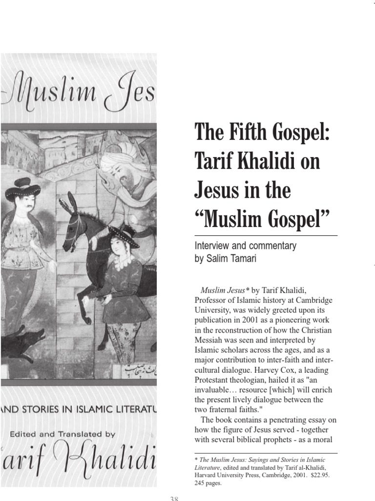 The Fifth Gospel: Tarif Khalidi On Jesus in The "Muslim Gospel" | PDF ...