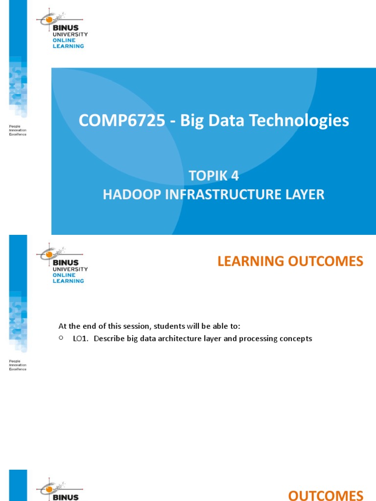 PPT04-Hadoop Infrastructure Layer | PDF | Apache Hadoop | Cloud Computing