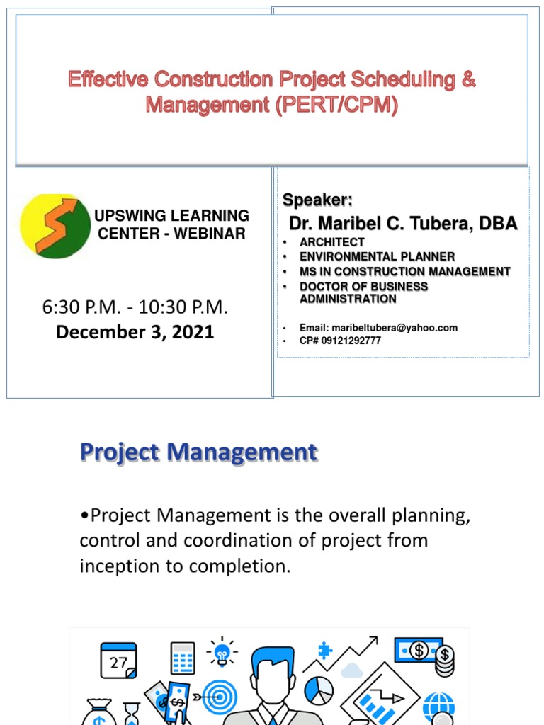 2021-12-02 Project Scheduling by PERT CPM | PDF | Project Management | Time