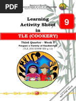 Detailed Lesson Plan in Cookery 9 | PDF | Menu | Sandwich