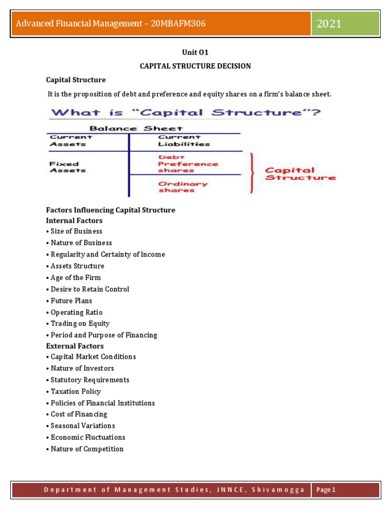 Capital Structure Decision | PDF | Capital Structure | Cost Of Capital