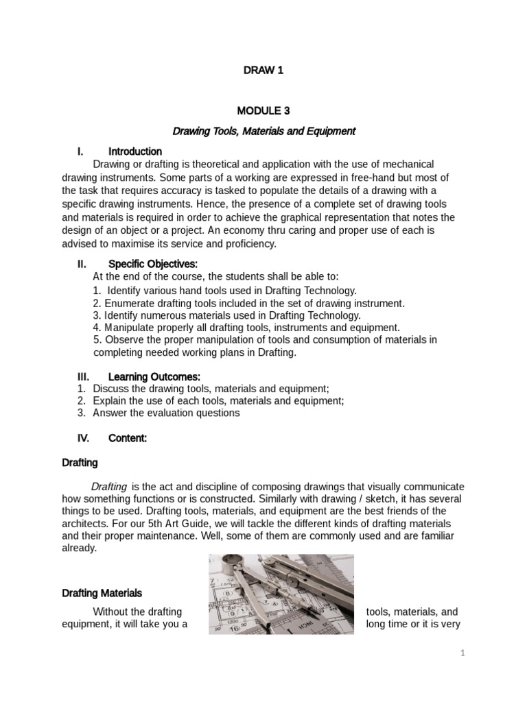 Module 3 Engg Draw | PDF | Pencil | Drawing