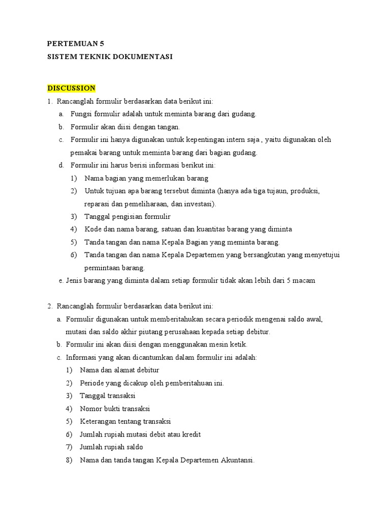5 FORMULIR-Diskusi | PDF