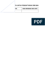 Panduan Layanan CMS Bank DKI | PDF