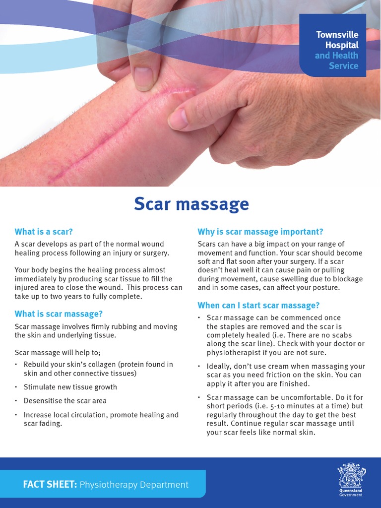 Physiotherapy - Scar Massage | Download Free PDF | Scar | Massage