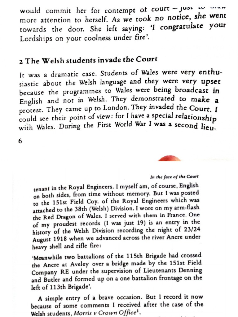 The Welsh Students Case | PDF
