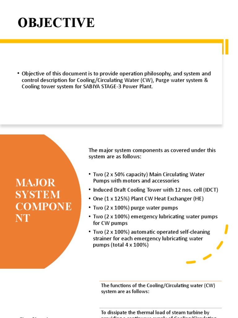 Cooling Circulating Water, Purge Water & Cooling Tower System | PDF ...