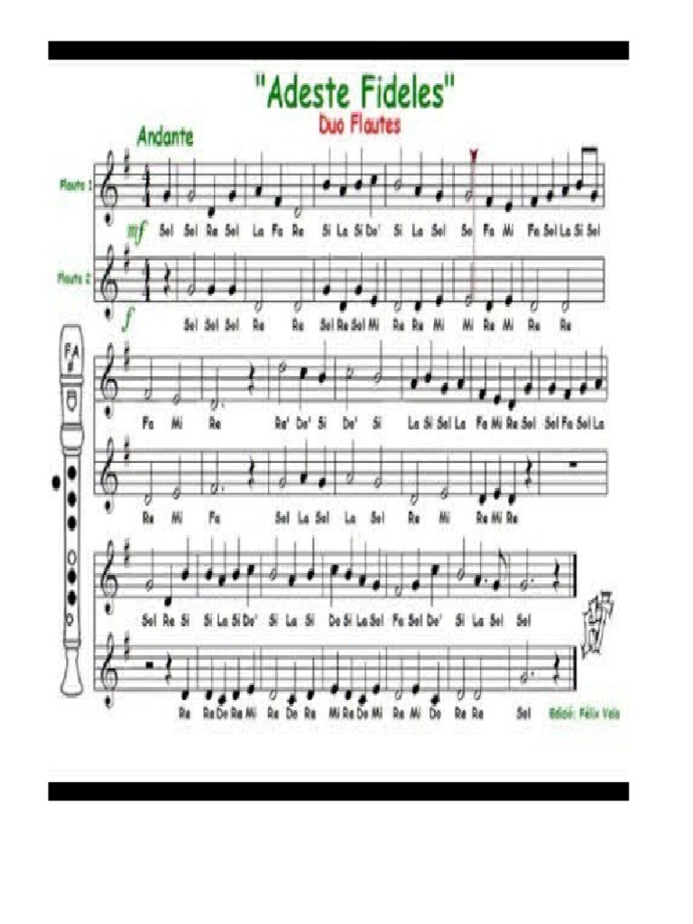 Adeste Fideles Partitura | PDF