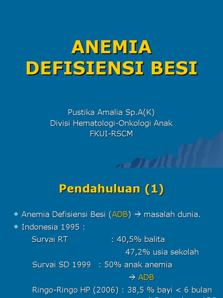 Anemia Defisiensi Besi | PDF
