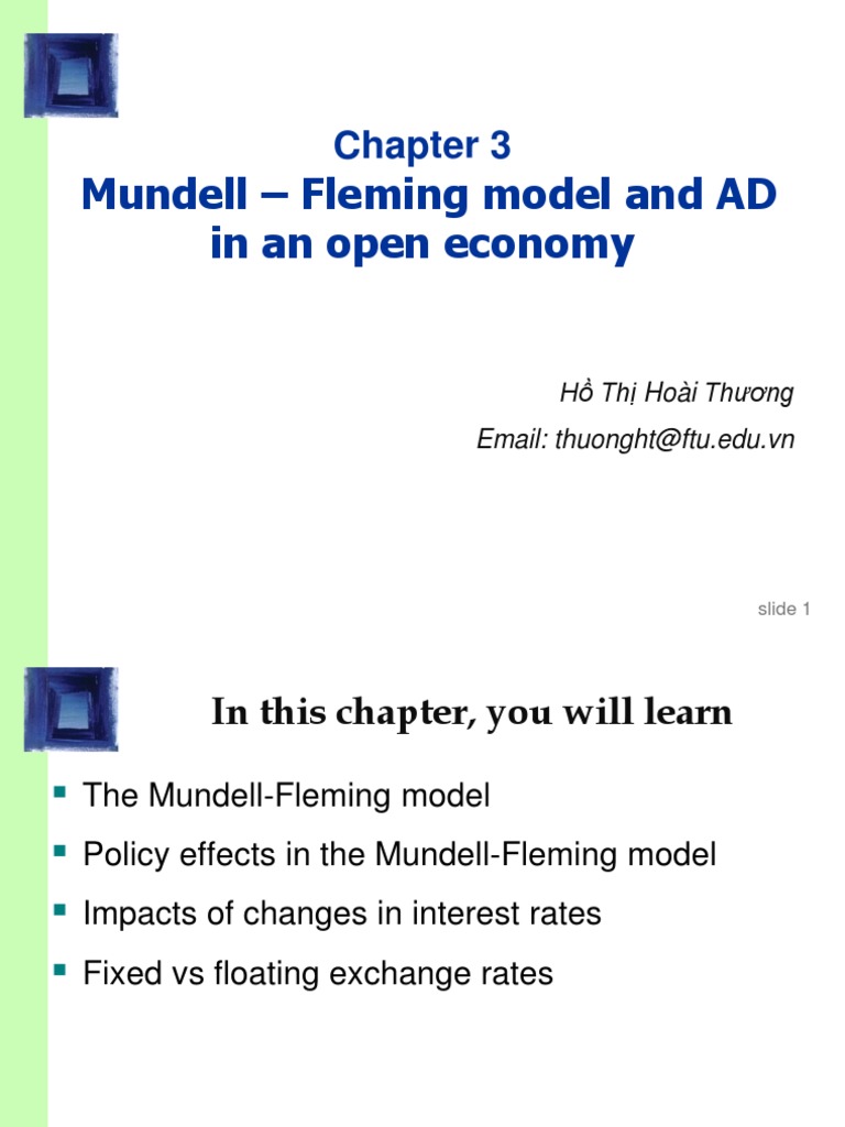 CHAPTER 3 Mundell - Flemming Model and Exchange Rate | PDF ...