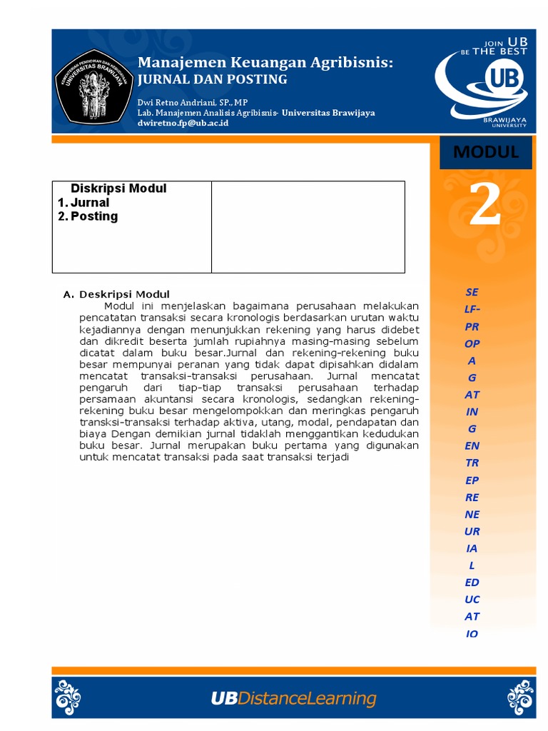 Proses Jurnal dan Posting Akuntansi | PDF | Pengelolaan Keuangan & Uang