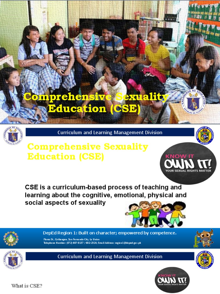 Comprehensive Sexuality Education (CSE) | PDF | Sex Education | Human Sexuality