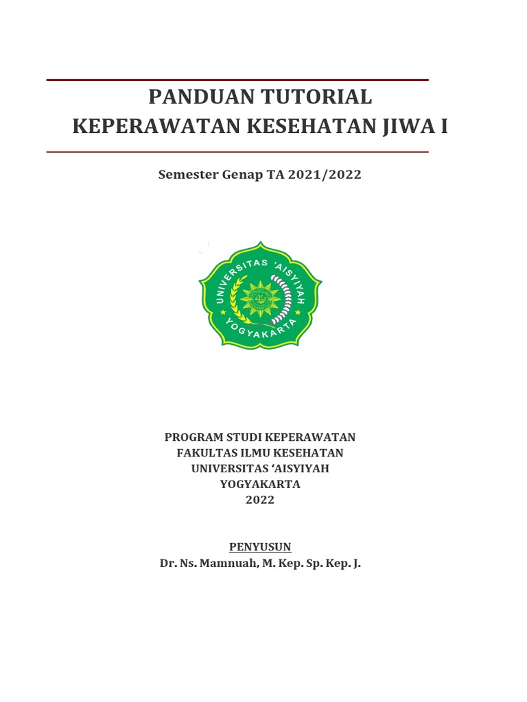 Panduan Tutorial Jiwa 1 20212022 | PDF
