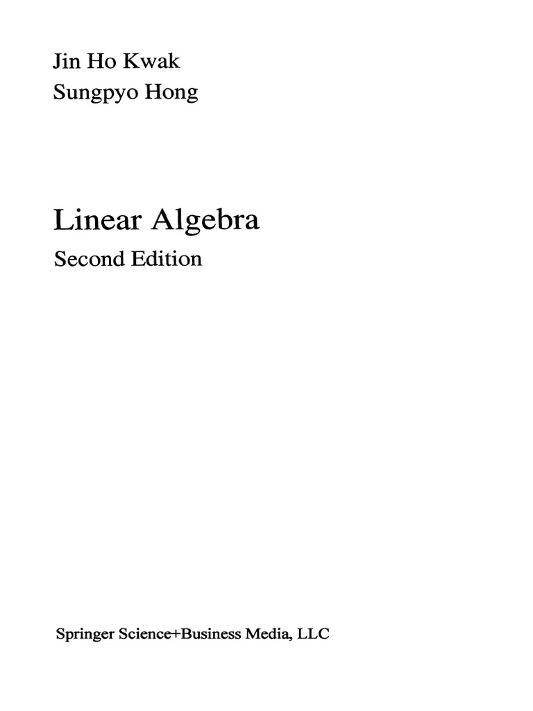 Print Book | PDF | Matrix (Mathematics) | System Of Linear Equations