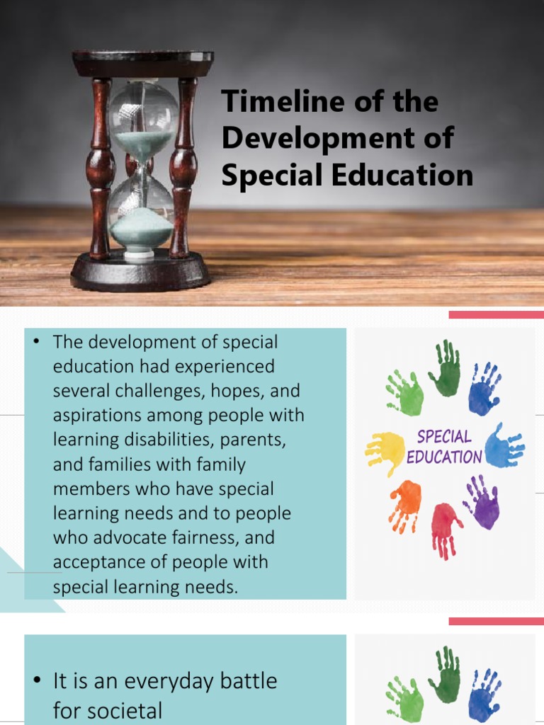 Timeline of The Development of Special Education | PDF