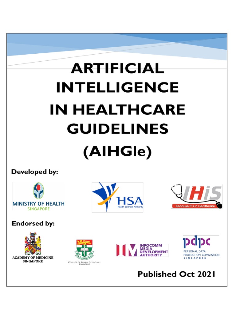 3a Artificial Intelligence in Healthcare Guidelines (AIHGLE ...