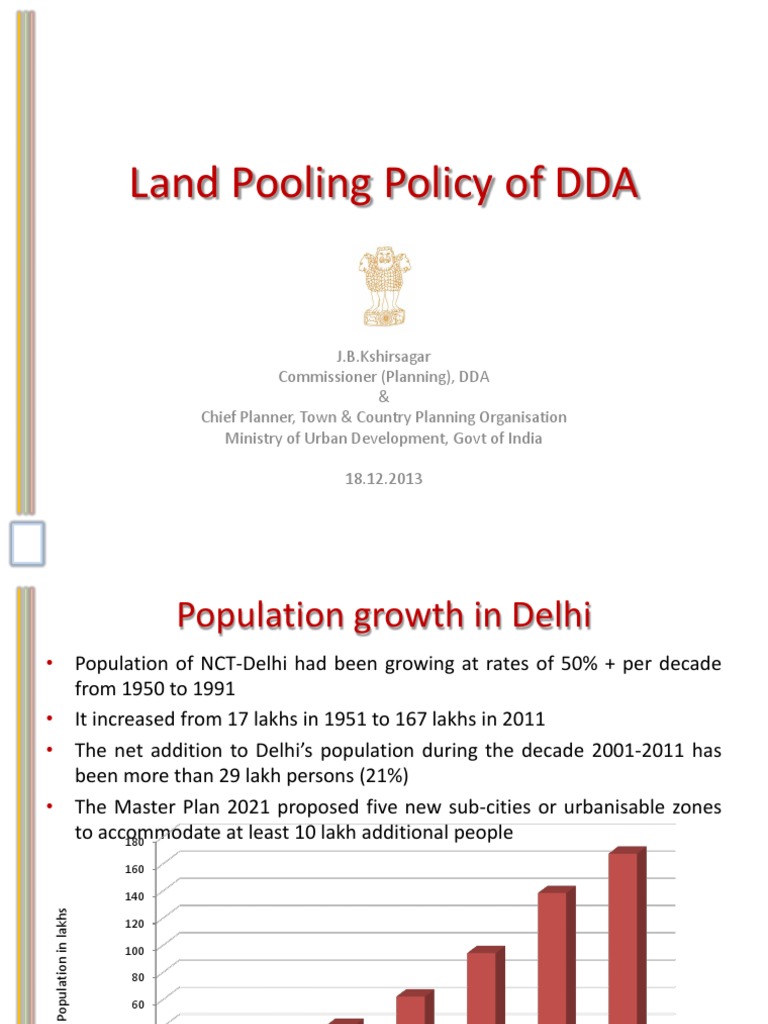 Land Pooling Policy of DDA | Download Free PDF | Urban Planning ...