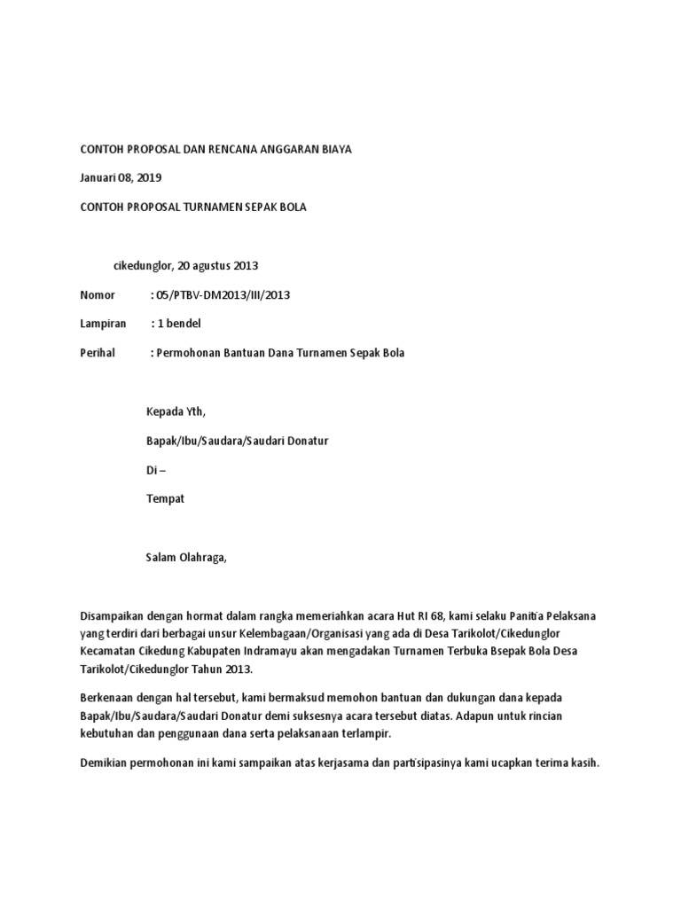 CONTOH PROPOSAL-WPS Office | PDF