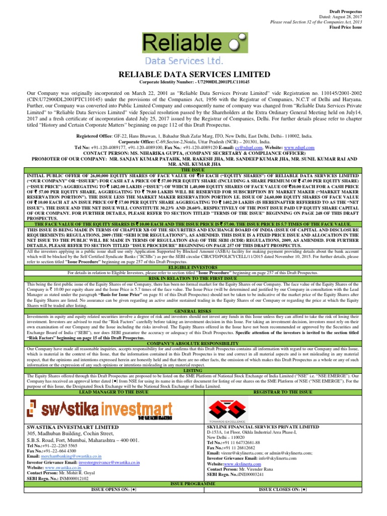 RDSL DP | PDF | Stocks | Securities (Finance)