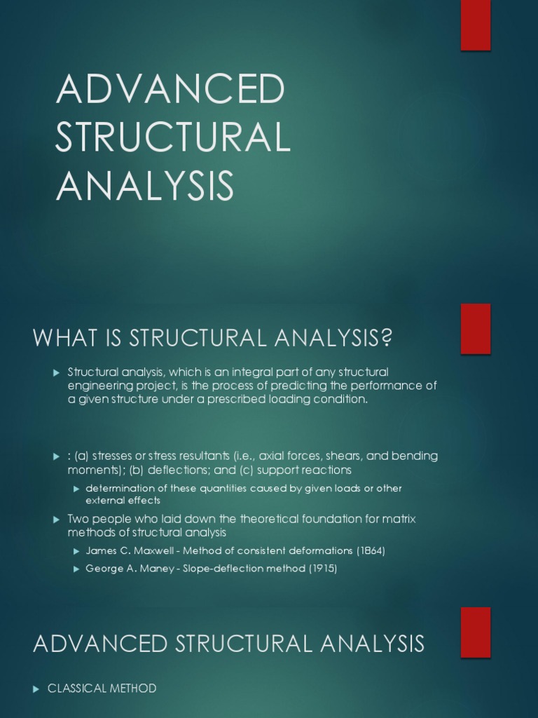 Advanced Structural Analysis Introduction | PDF | Truss | Structural Analysis