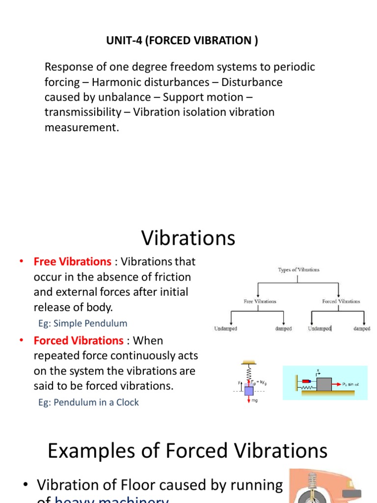 DYNAMICS OF MACHINES-UNIT 4 - Notes | PDF | Steady State | Mechanics