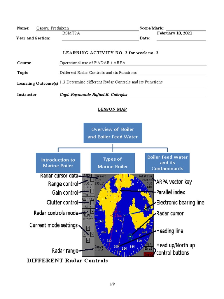 Radar/ARPA Controls and Functions Guide | PDF | Radar | Radio