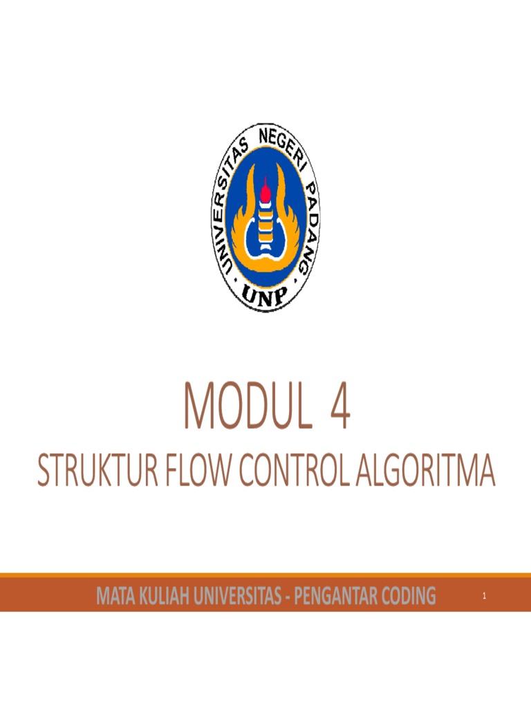 P5 - Slide 4. Struktur Flow Control Algoritma | PDF