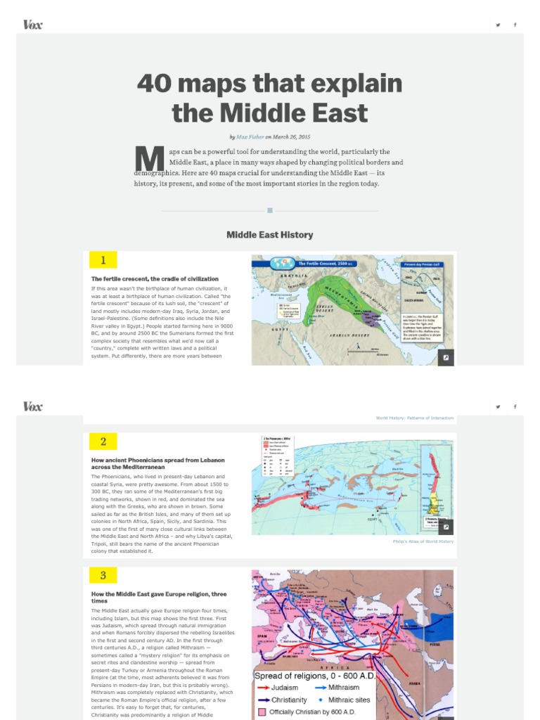 40 Maps That Explain The Middle East | PDF | World Politics | Israel