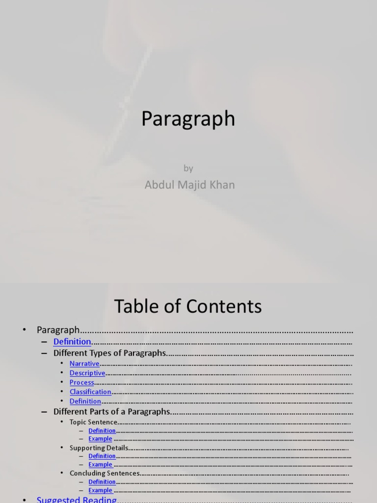 Understanding Paragraph Structure | PDF | Ellipsis | Vegetables