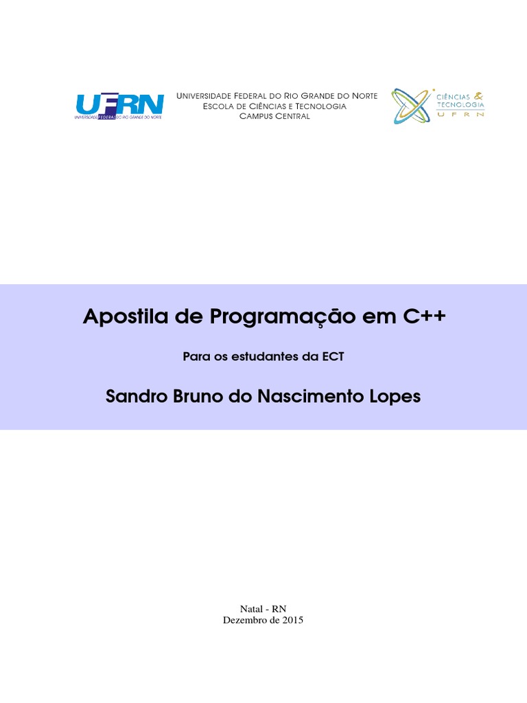 Apostila de Programação em C++ | PDF | Linguagem de programação | C