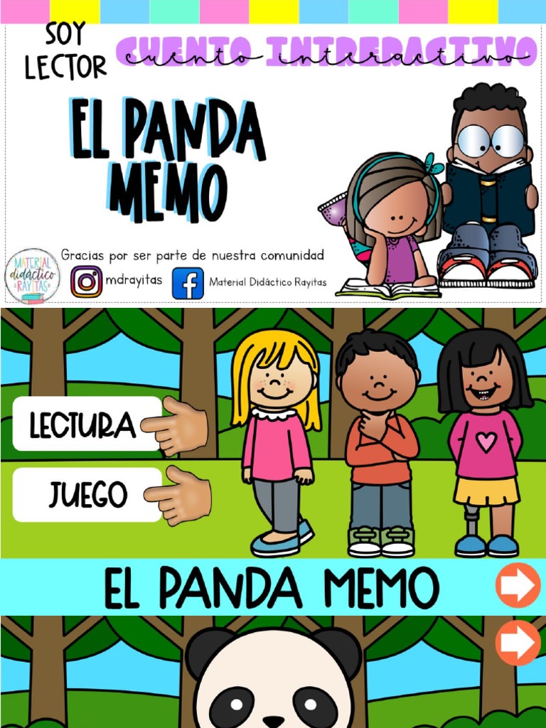 Cuento Interactivo. El Panda Memo | PDF