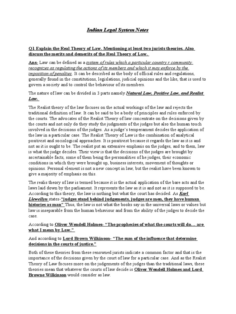 2019 Paper Indian Legal System | PDF | Precedent | Rule Of Law