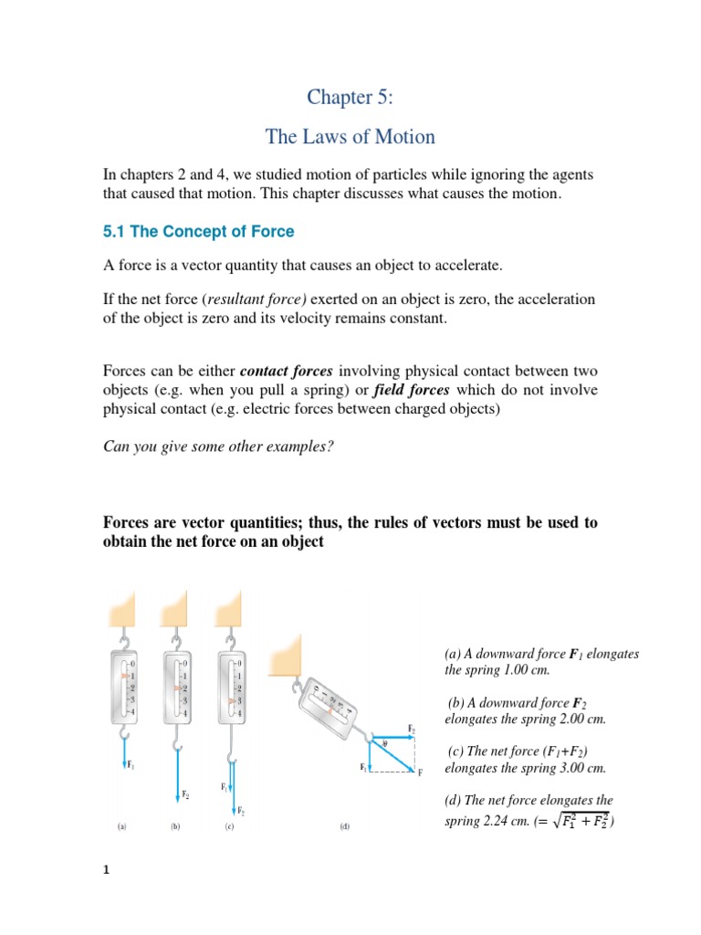 The Laws of Motion | PDF
