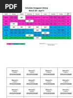 Turning Schedule | PDF