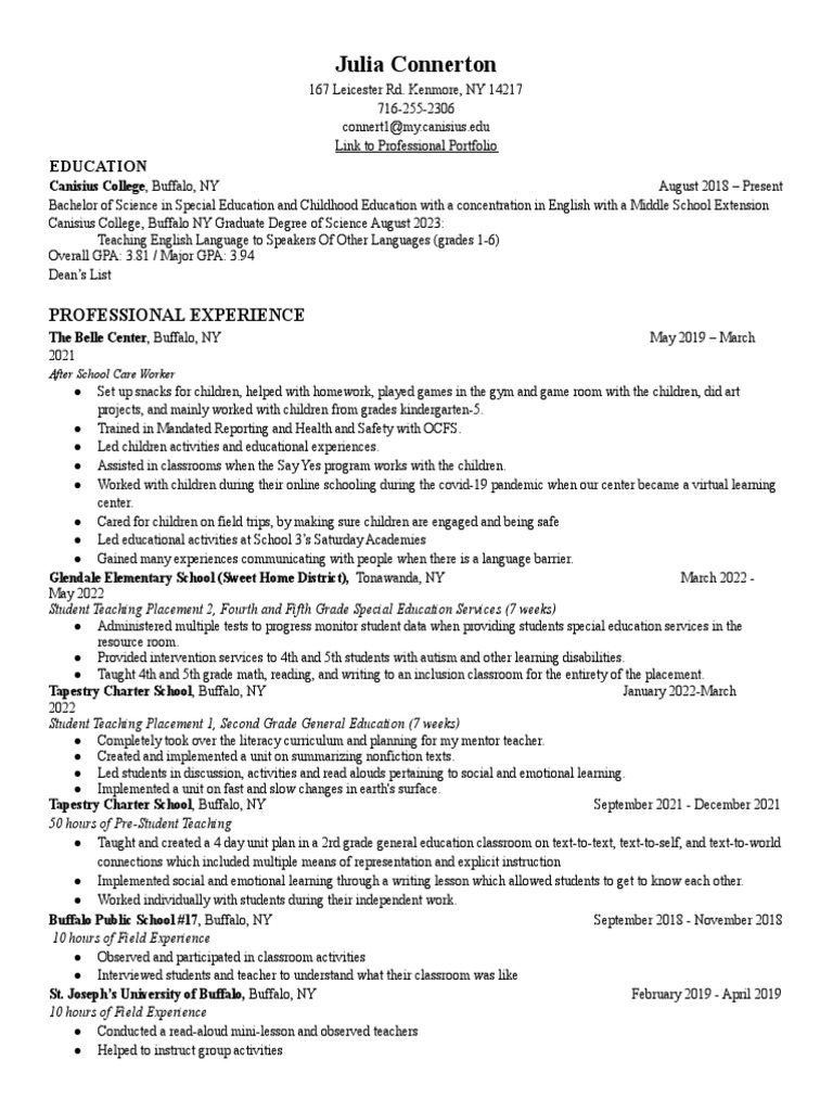 Resume 4 | PDF | Special Education | Schools
