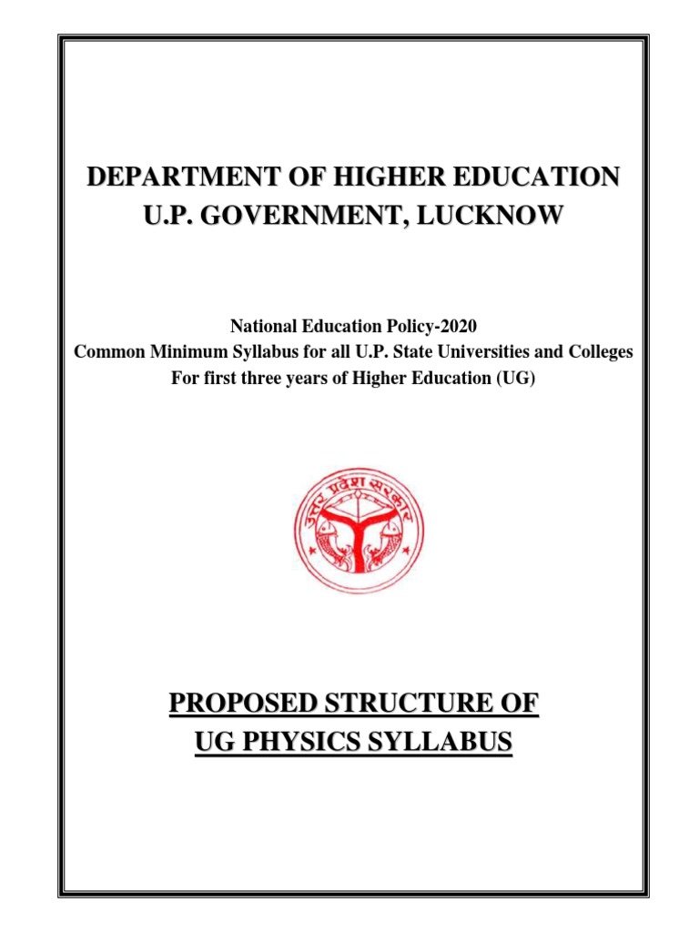 Physics Syllabus Up Nep2020 Pdf Bipolar Junction Transistor Euclidean Vector 