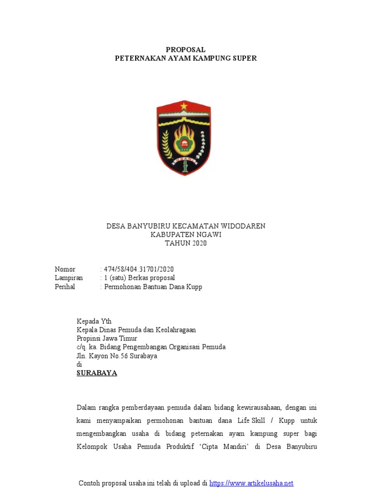 (WWW - Artikelusaha.net) Proposal Permohonan Bantuan Usaha Peternakan ... (WWW - Artikelusaha.net) Proposal Permohonan Bantuan Usaha Peternakan ...