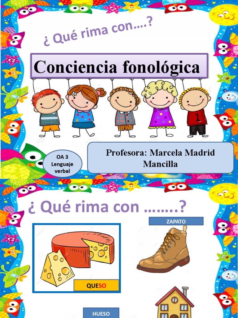 Conciencia-Fonologica Que-Rima-Con | PDF