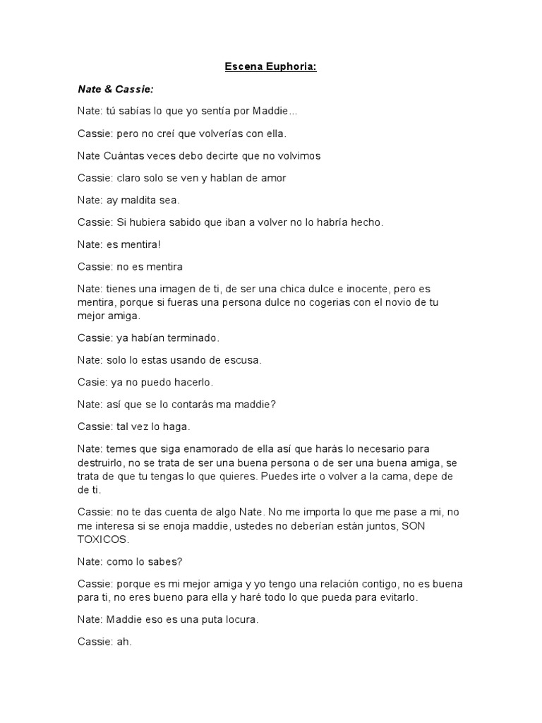 Escena Euphoria | PDF