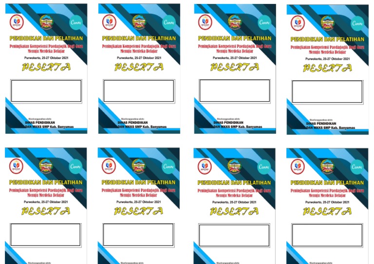 Id Card Diklat Peserta | PDF