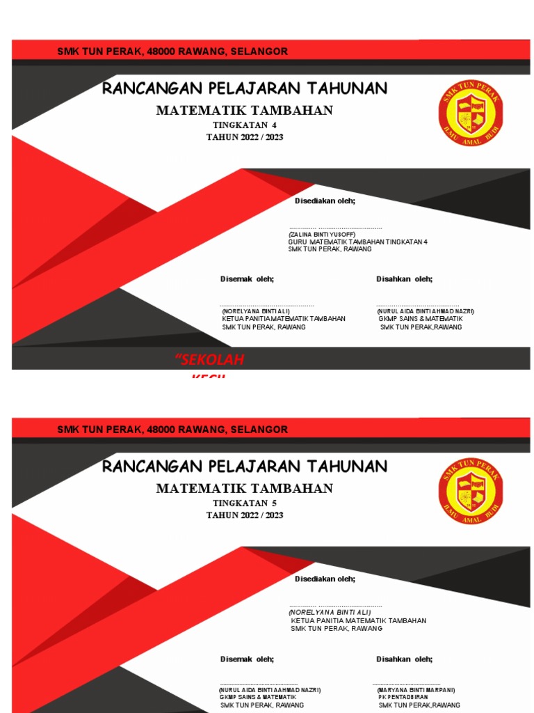 Cover - RPT T4 MATH | PDF