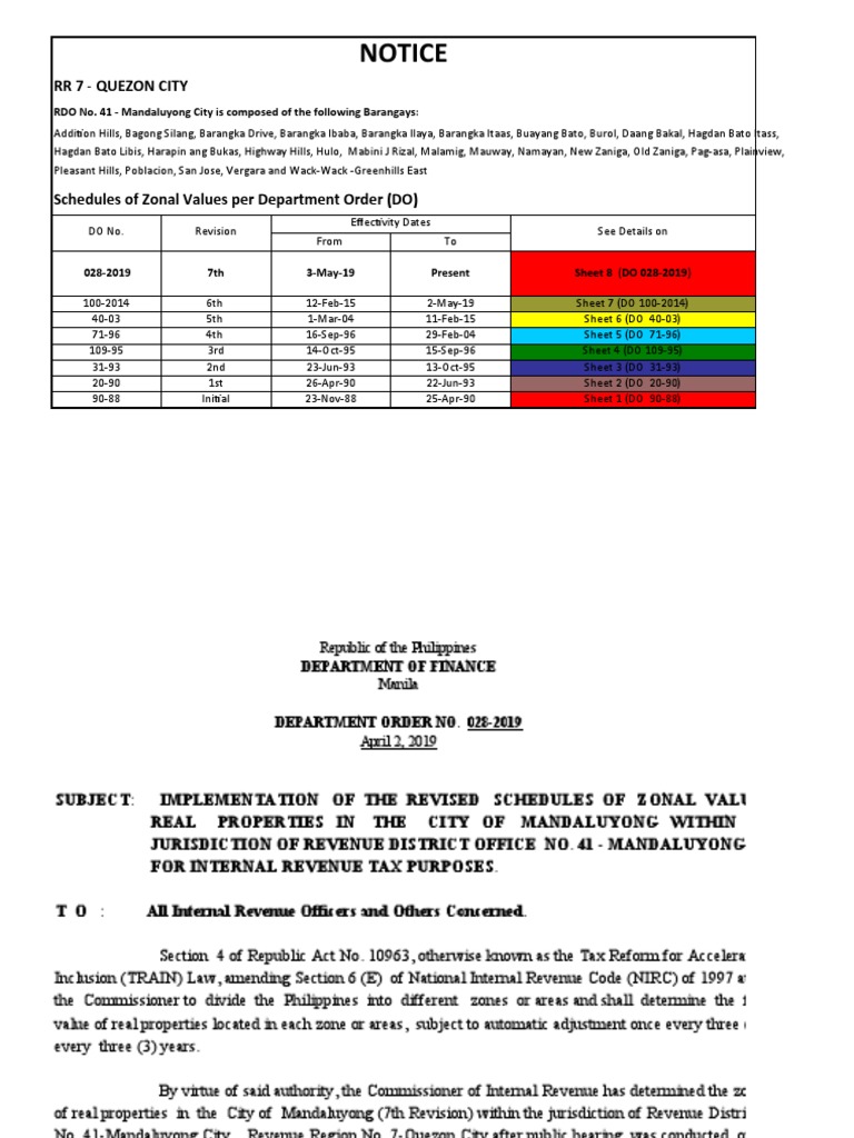 RDO No. 41 - Mandaluyong City | PDF