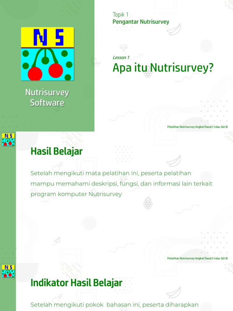 0101 Apa Itu Nutrisurvey | PDF | Karier & Perkembangan